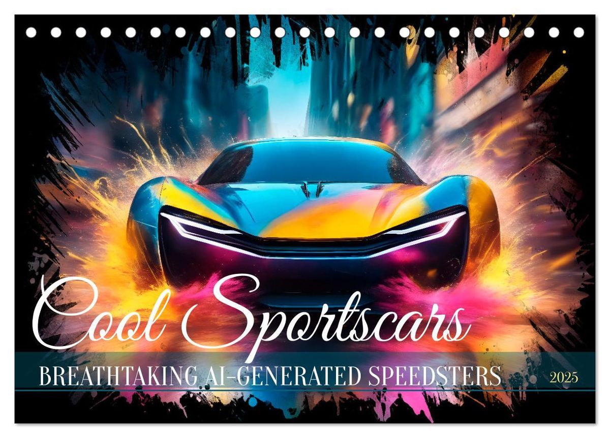 COOL SPORTSCARS Breathtaking AI-generated speedsters (Desk Calendar ...
