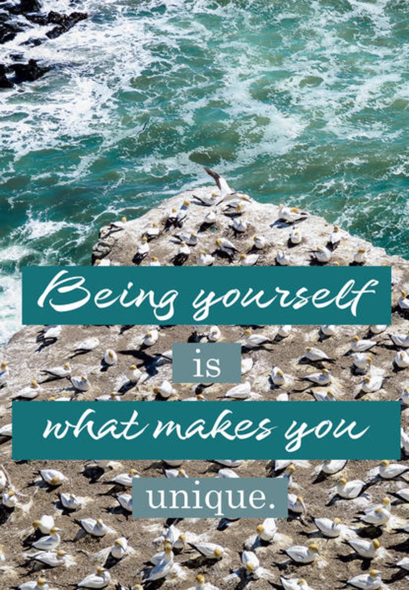 'Puzzle Ravensburger Beeing yourself is what makes you unique 99 Teile ...