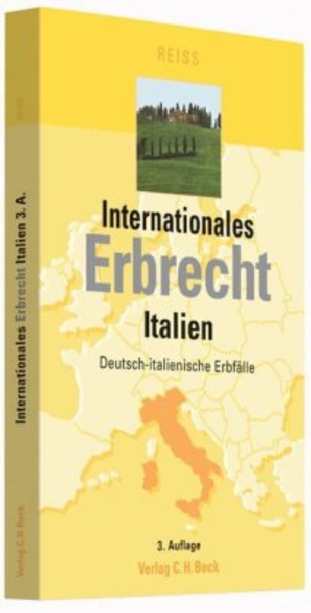 Internationales Erbrecht Italien von Jürgen Reiss - Buch | Thalia