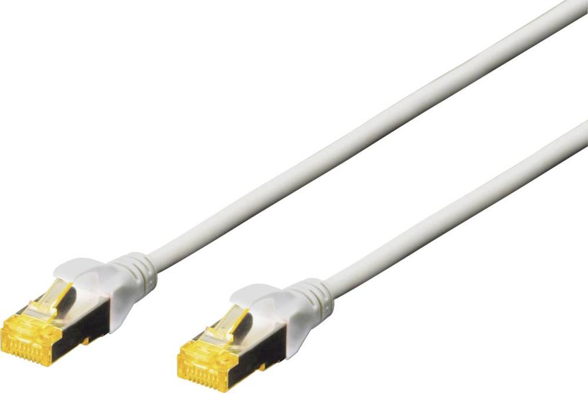 'Digitus DK-1644-A-030 RJ45 Netzwerkkabel, Patchkabel CAT 6a S/FTP 3.00 m Grau Halogenfrei ...
