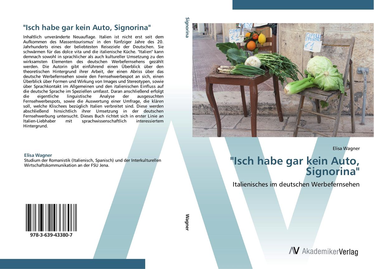 '"Isch habe gar kein Auto, Signorina"' von 'Elisa Wagner' - Buch - '978 ...
