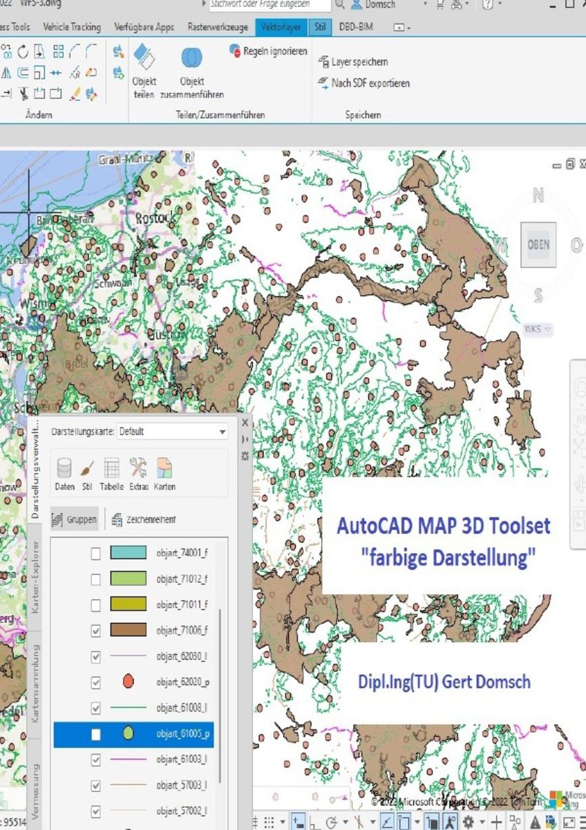 'Civil 3D Version 2023 / AutoCAD MAP 3D Toolset, "farbige Darstellung" (für Anwender)' von 'Gert ...