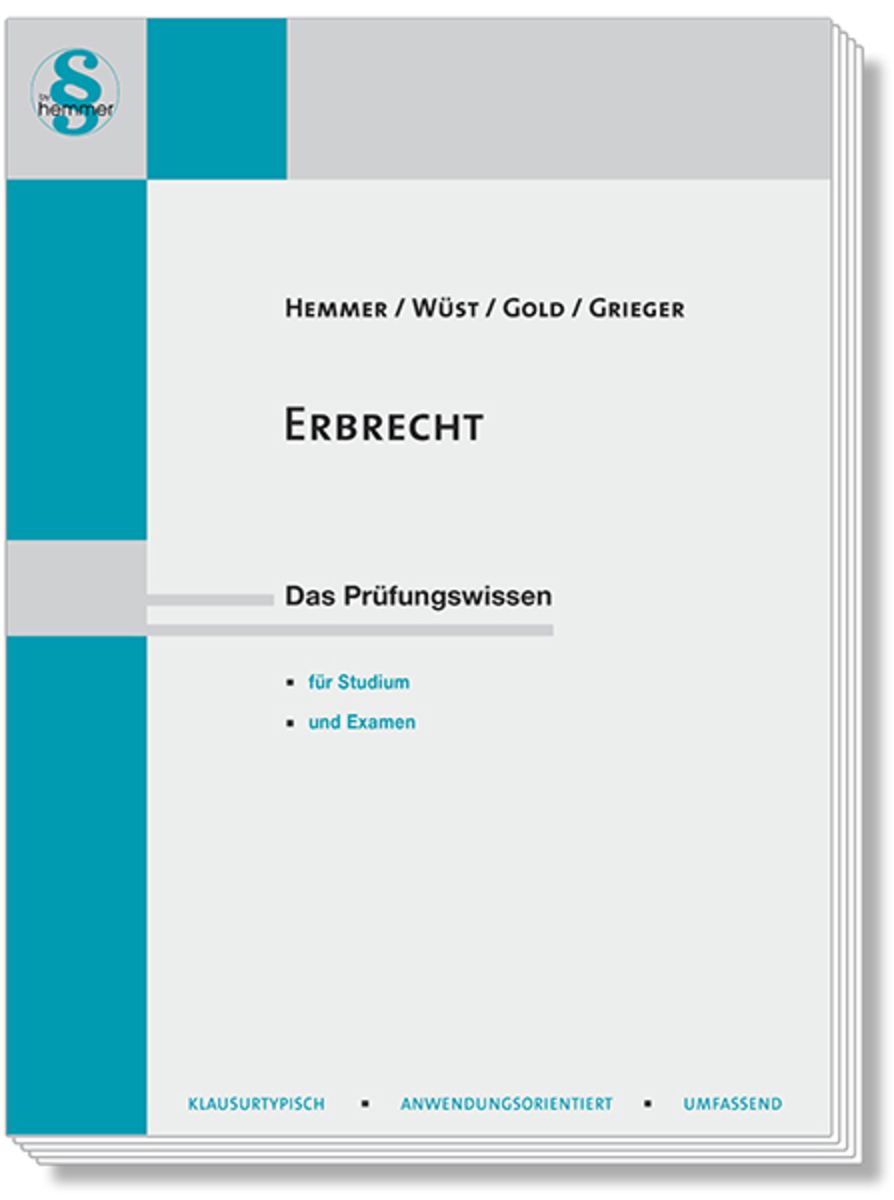 'Erbrecht' von 'Karl-Edmund Hemmer' - Buch - '978-3-96838-054-4'