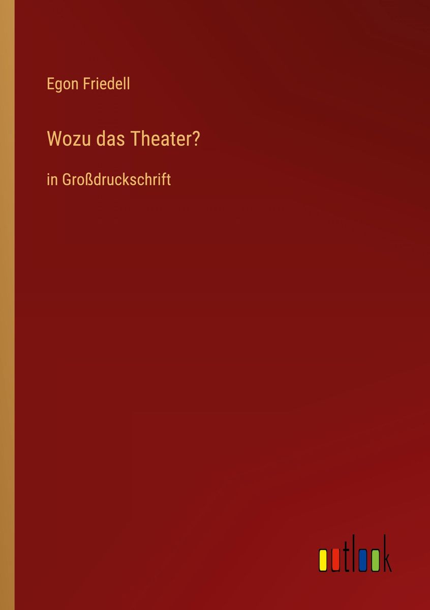 "Wozu das Theater?" online kaufen