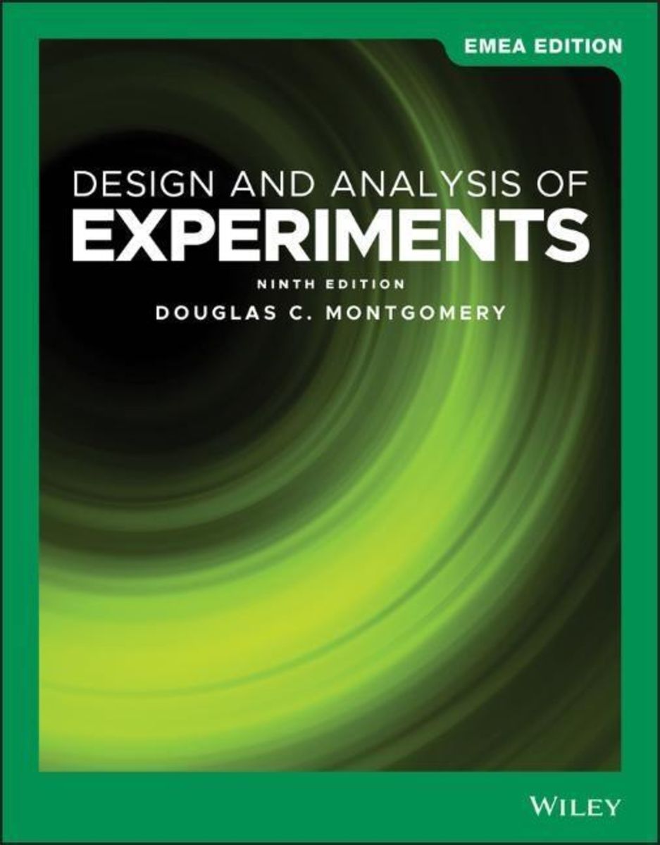 'Montgomery, D: Design and Analysis of Experiments' von 'Douglas C ...