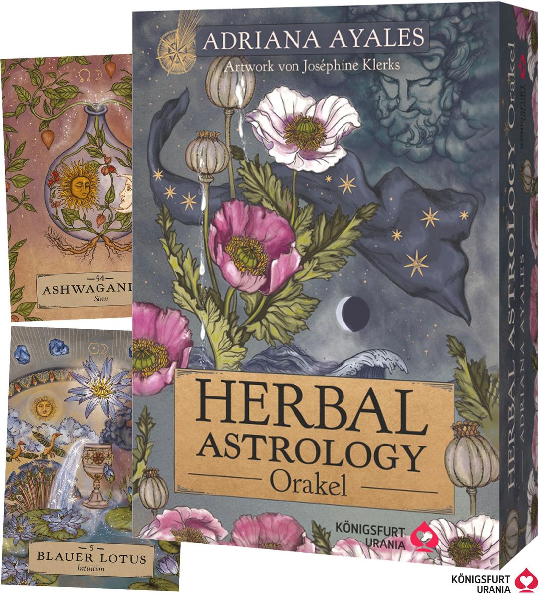 'Herbal Astrology Orakel: 55 Karten mit Botschaften und Anleitungen ...