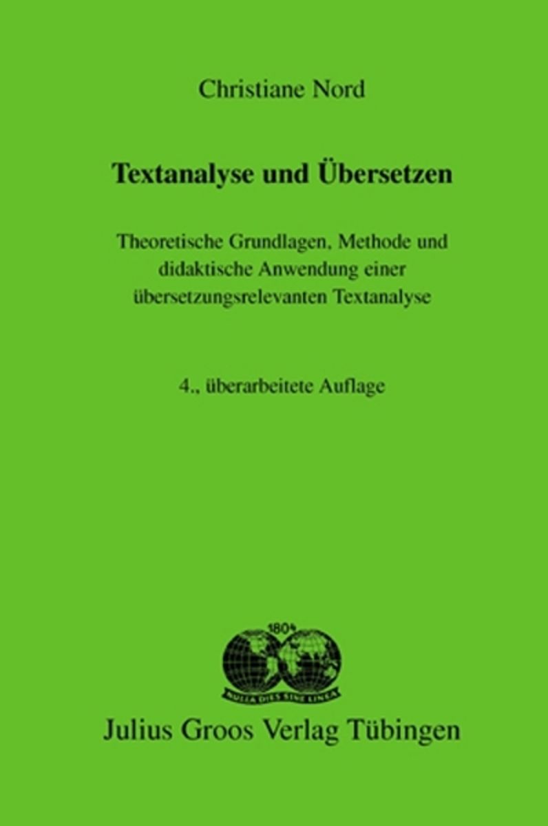 Textanalyse Und bersetzen Von Christiane Nord Buch Thalia Textanalyse Und bersetzen Von Christiane Nord Buch Thalia