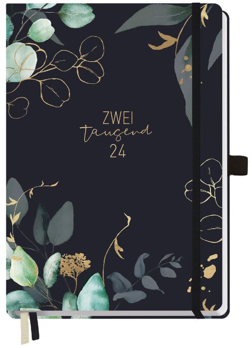 'Wochen-Notiz-Timer Classic 2024 A5 12 Monate [Mondscheinblüten ...