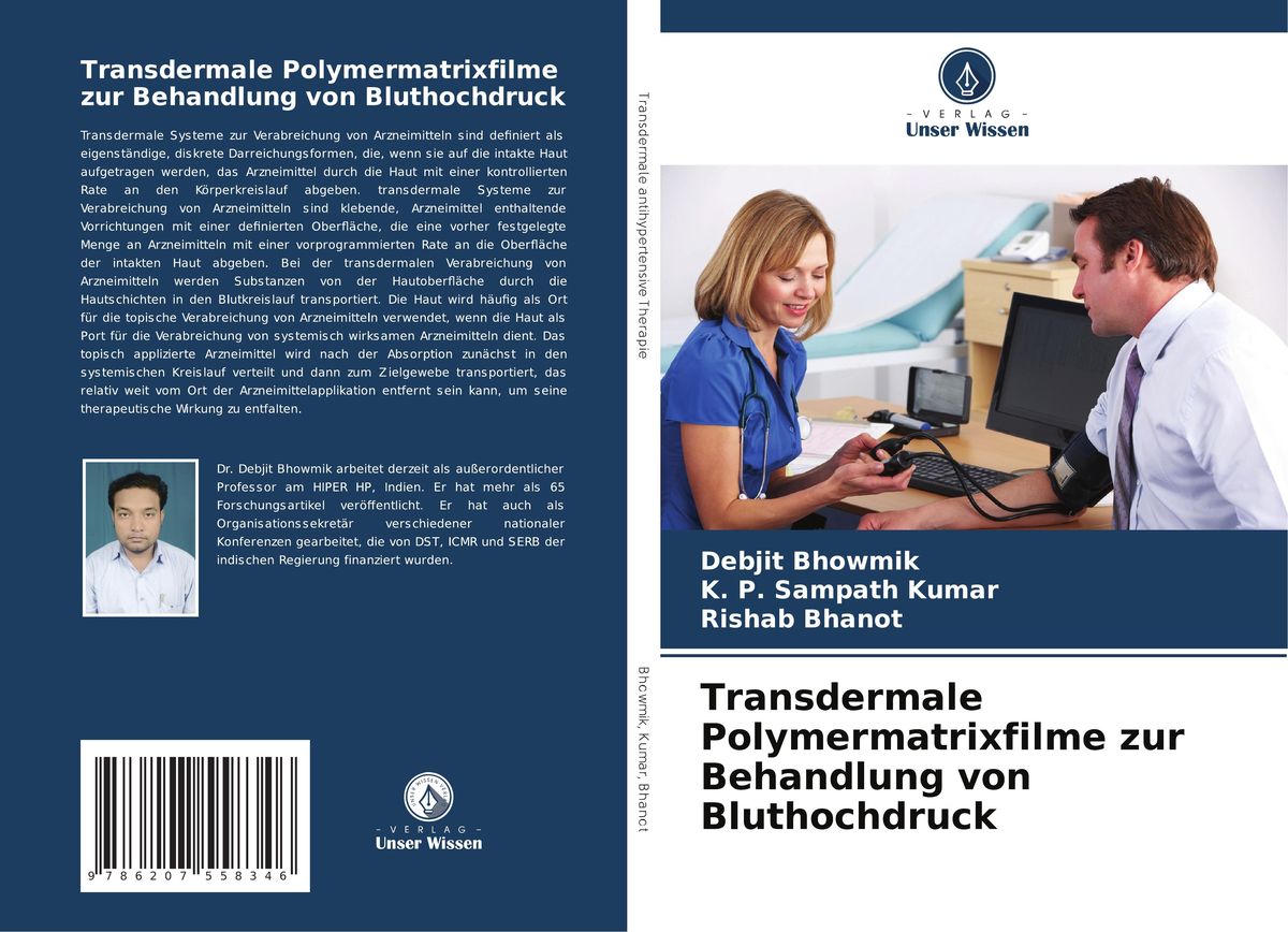 "Transdermale Polymermatrixfilme zur Behandlung von Bluthochdruck ...