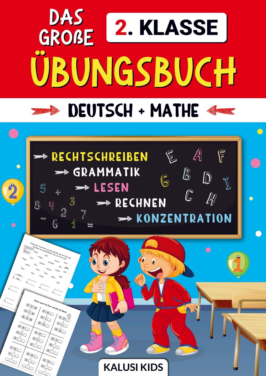 'Das große 2. Klasse Übungsheft' von 'Kalusi Kids' - Buch - '978-94-037 ...