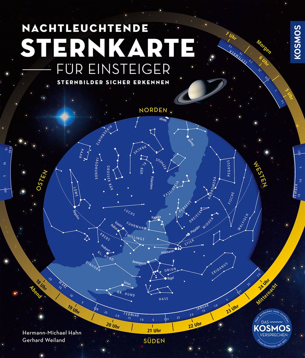 'Nachtleuchtende Sternkarte für Einsteiger' von 'Hermann-Michael Hahn' - Buch - '978-3-440-17701-3'
