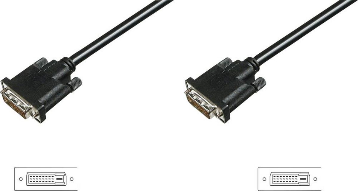 'Digitus DVI Anschlusskabel DVI-D 24+1pol. Stecker, DVI-D 24+1pol ...
