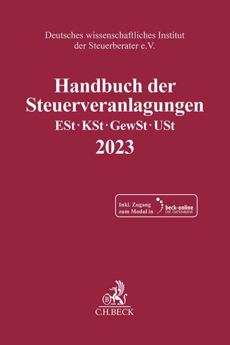 "Handbuch der Steuerveranlagungen" online kaufen