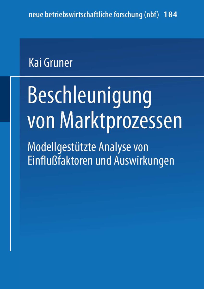 "Beschleunigung von Marktprozessen" online kaufen