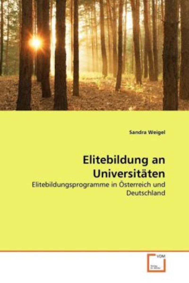 "Weigel, S: Elitebildung an Universitäten" online kaufen | Thalia