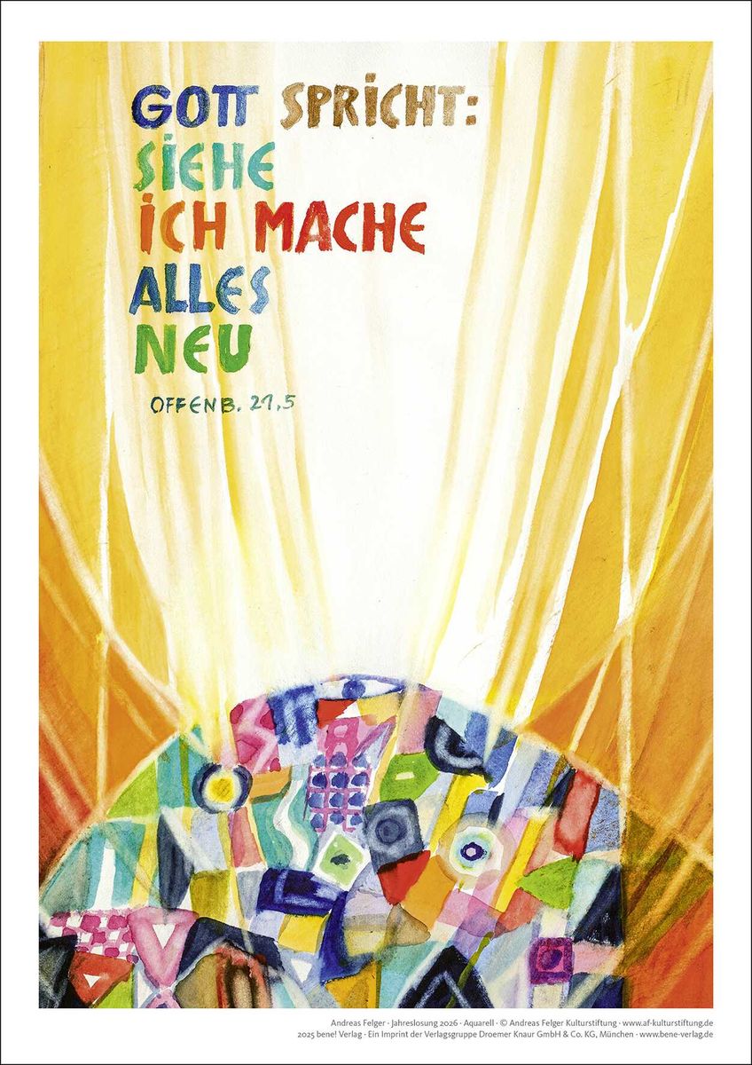 'Jahreslosung Andreas Felger 2026, Kunstdruck A4' von 'Andreas Felger ...