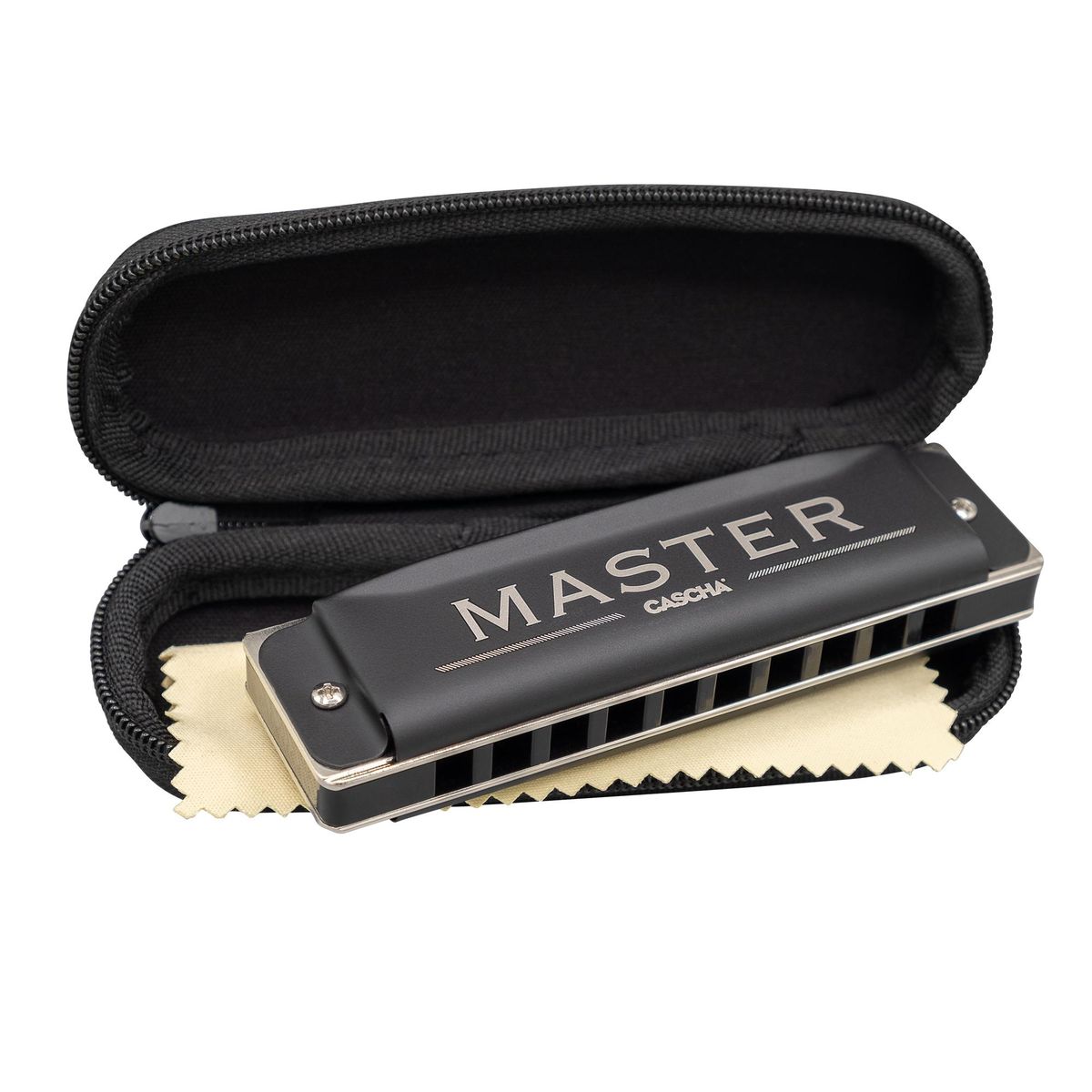Master Edition Blues Harmonica in E (incl. soft case and cleaning cloth ...