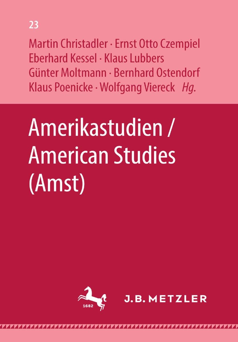 'Amerikastudien / American Studies' von '' - Buch - '978-3-476-99977-1'