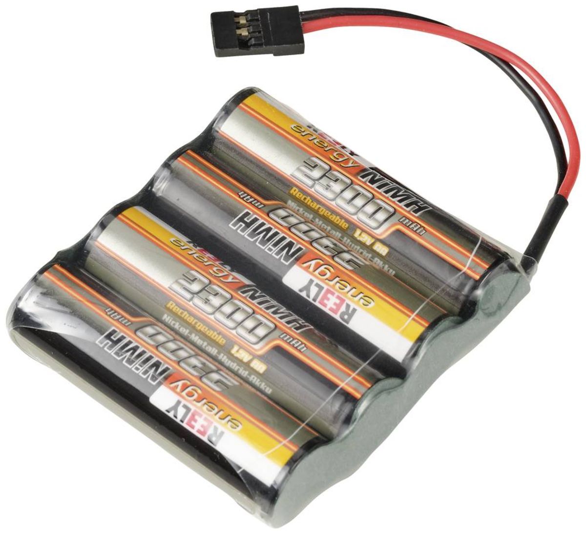 'Reely Modellbau-Akkupack (NiMh) 4.8 V 2300 Ah Zellen-Zahl: 4 Mignon (AA) Side-by-Side JR-Buchse ...