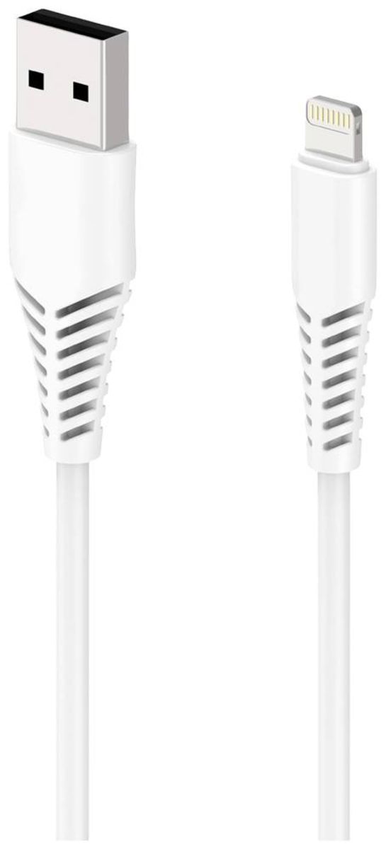 2GO USB-Kabel Apple Lightning Stecker, USB-A Stecker 1.00m Weiß 797288 ...