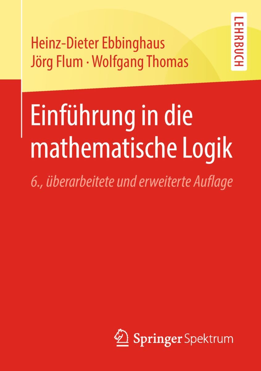 'Einführung in die mathematische Logik' von 'Heinz-Dieter Ebbinghaus ...