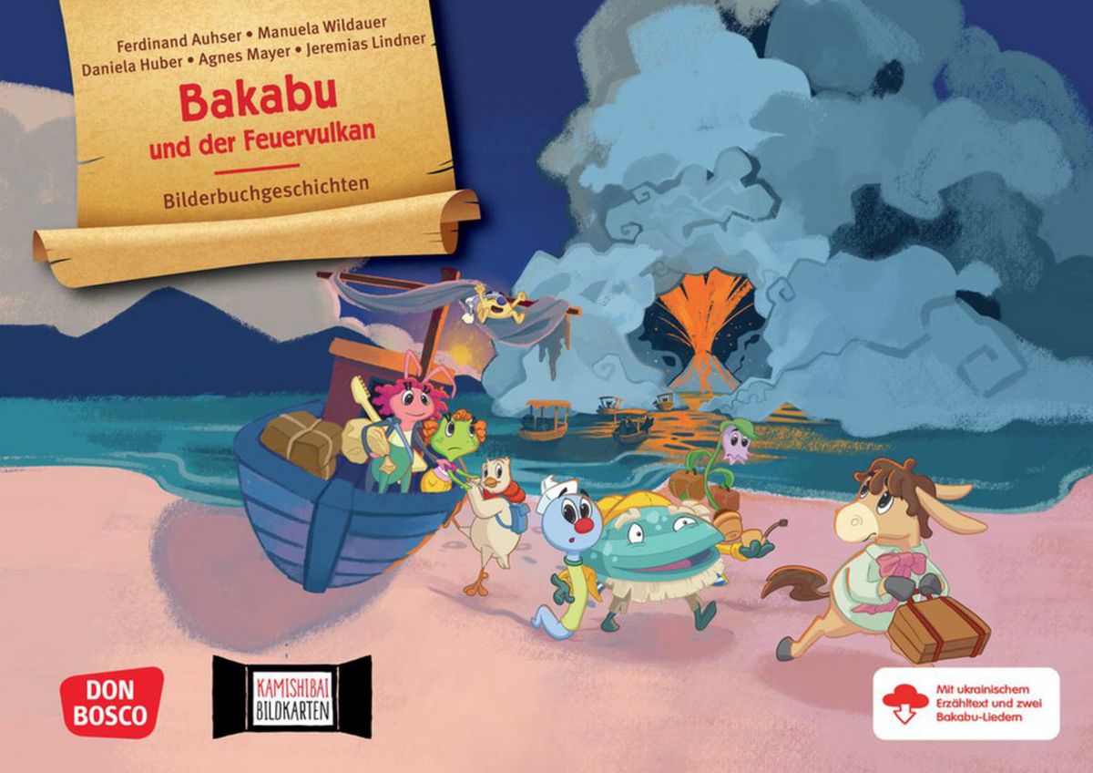 Bakabu und der Feuervulkan. Kamishibai Bildkartenset von Ferdinand ...