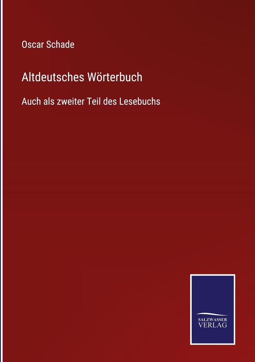 "Altdeutsches Wörterbuch" online kaufen