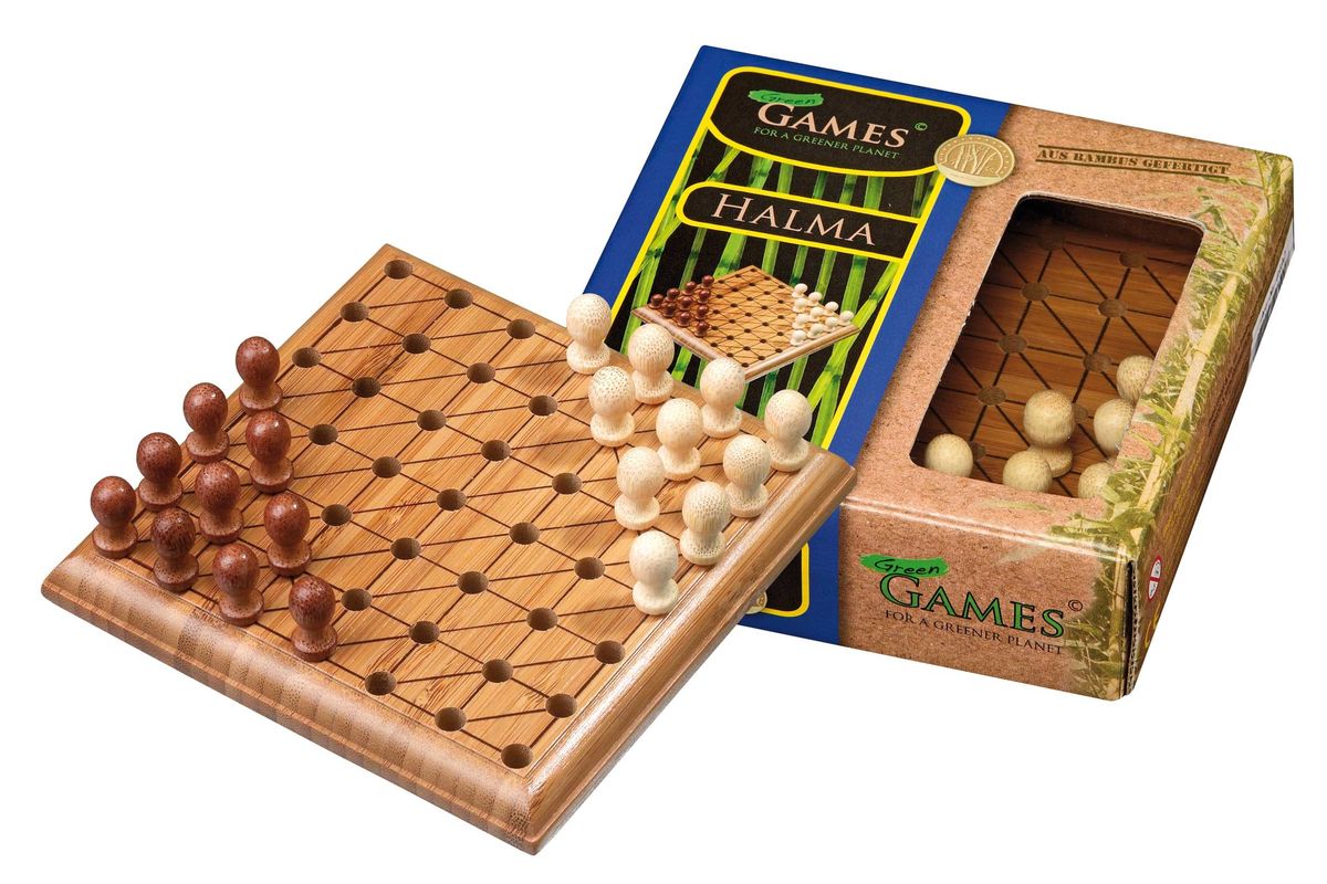 Philos 6492 - Halma, mini, Reisespiel, Bambus kaufen - Spielwaren | Thalia