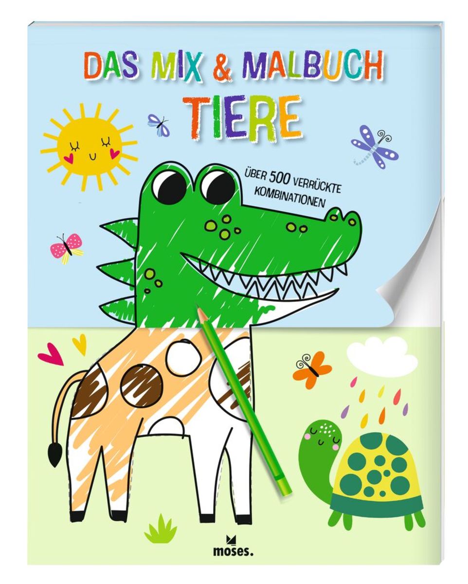 'Das Mix & Malbuch Tiere' von 'Elizabeth Golding' - Buch - '978-3-96455 ...