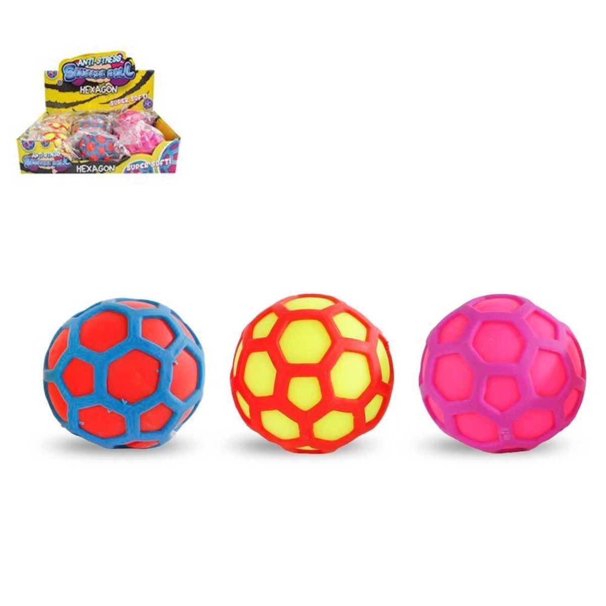 Hexagon Quetschball, 7 cm kaufen - Spielwaren | Thalia