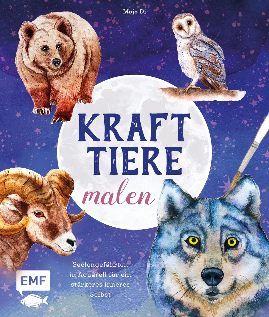 Krafttiere malen von Fabienne Rose - Buch | Thalia
