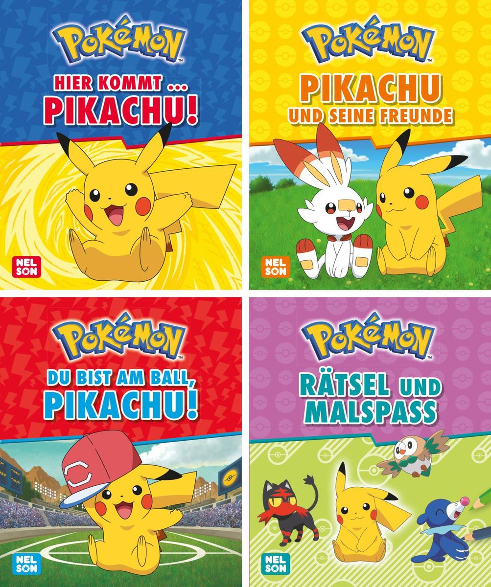 'Nelson Mini-Bücher: Pokémon: 4er Pikachu 1-4' von '' - Buch - '978-3 ...