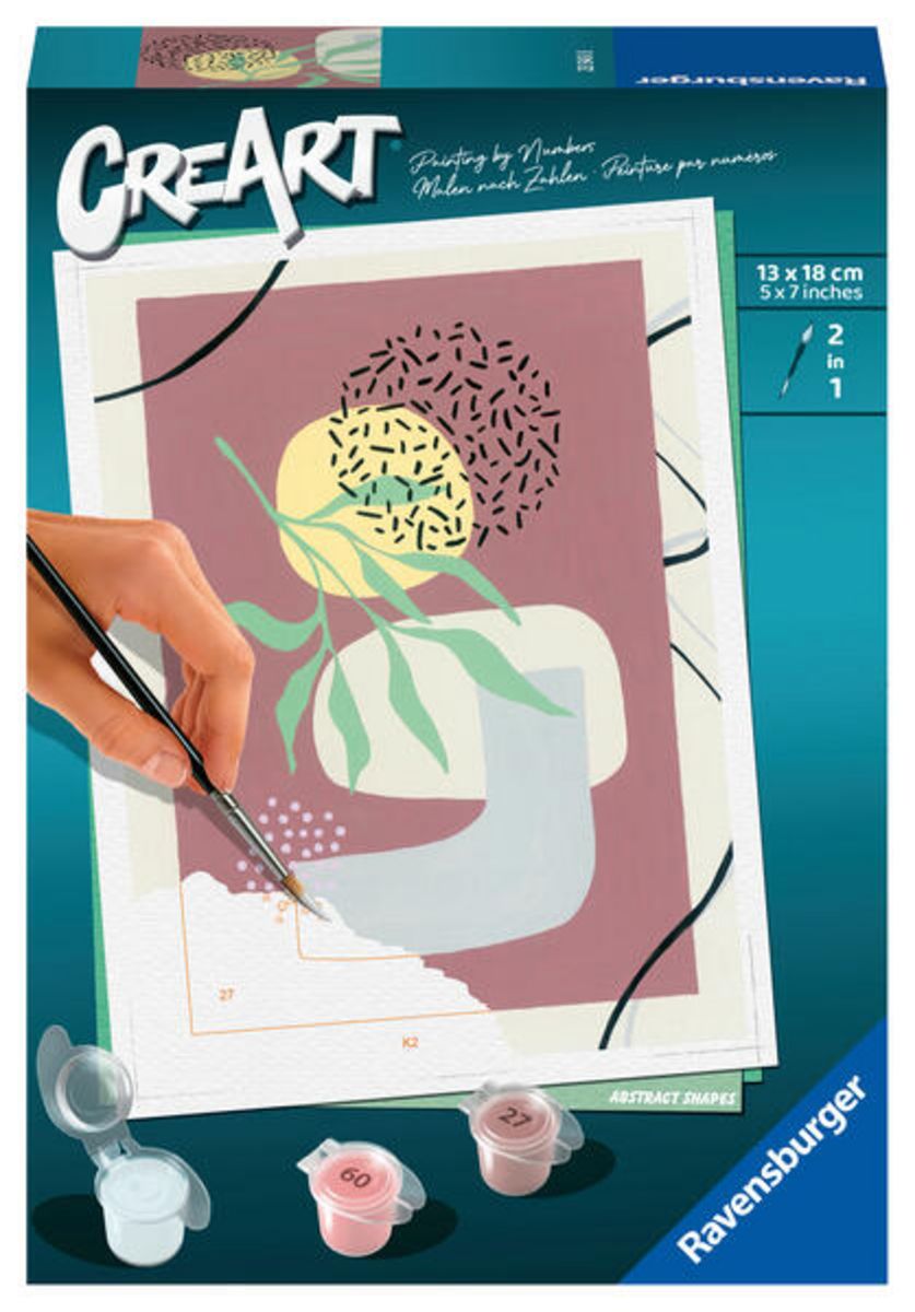 'Ravensburger 23543 - CreArt, Malen nach Zahlen, Abstract Shapes ...
