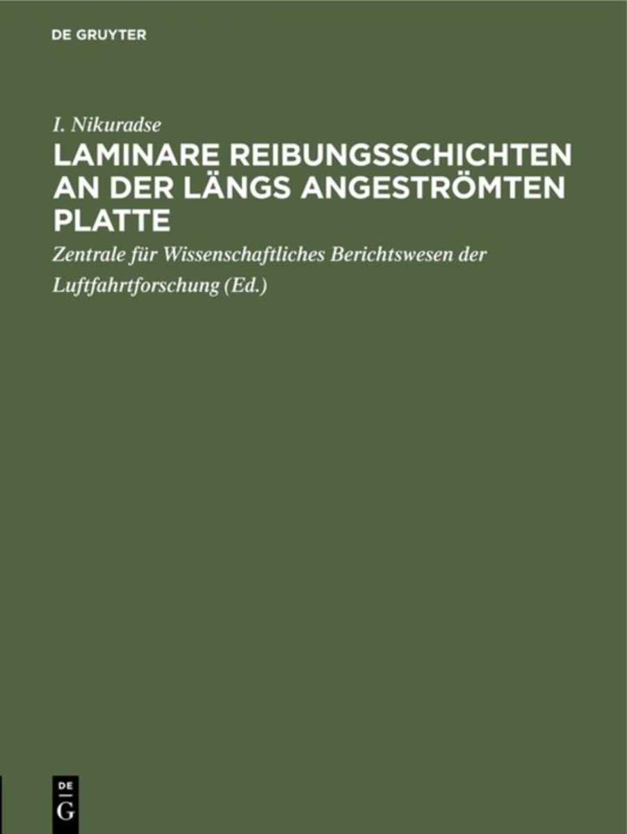 "Laminare Reibungsschichten an der längs angeströmten Platte" online kaufen