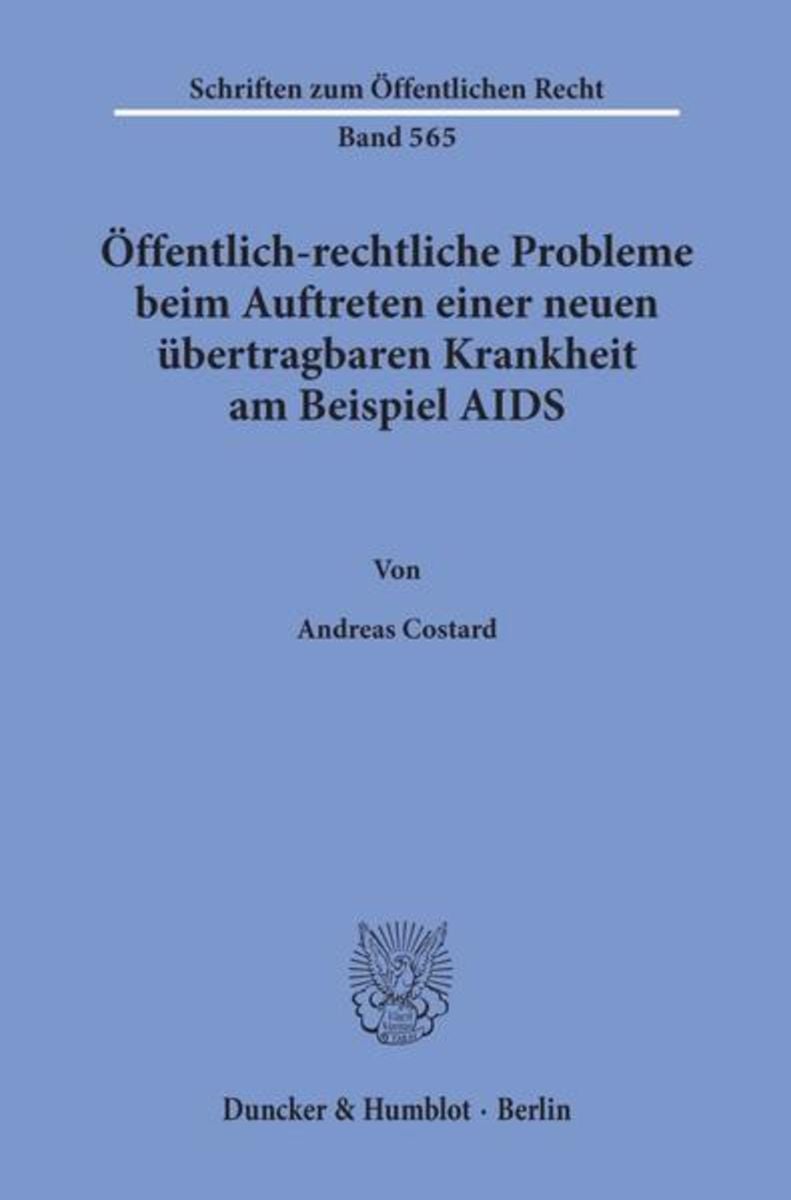 'Öffentlich-rechtliche Probleme beim Auftreten einer neuen ...