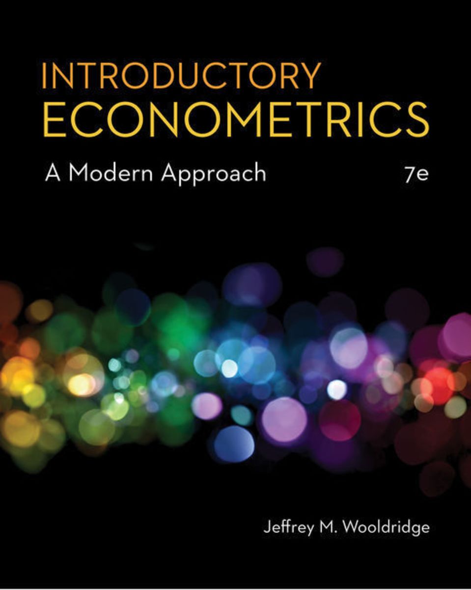 Introductory Econometrics von Jeffrey M. Wooldridge - Gebundene Ausgabe ...