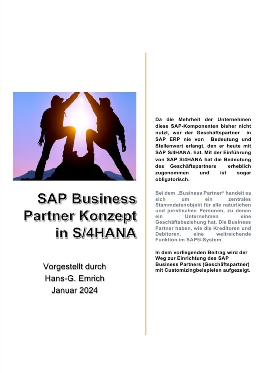 'SAP Business Partner Konzept in S/4HANA' von 'Hans-Georg Emrich ...