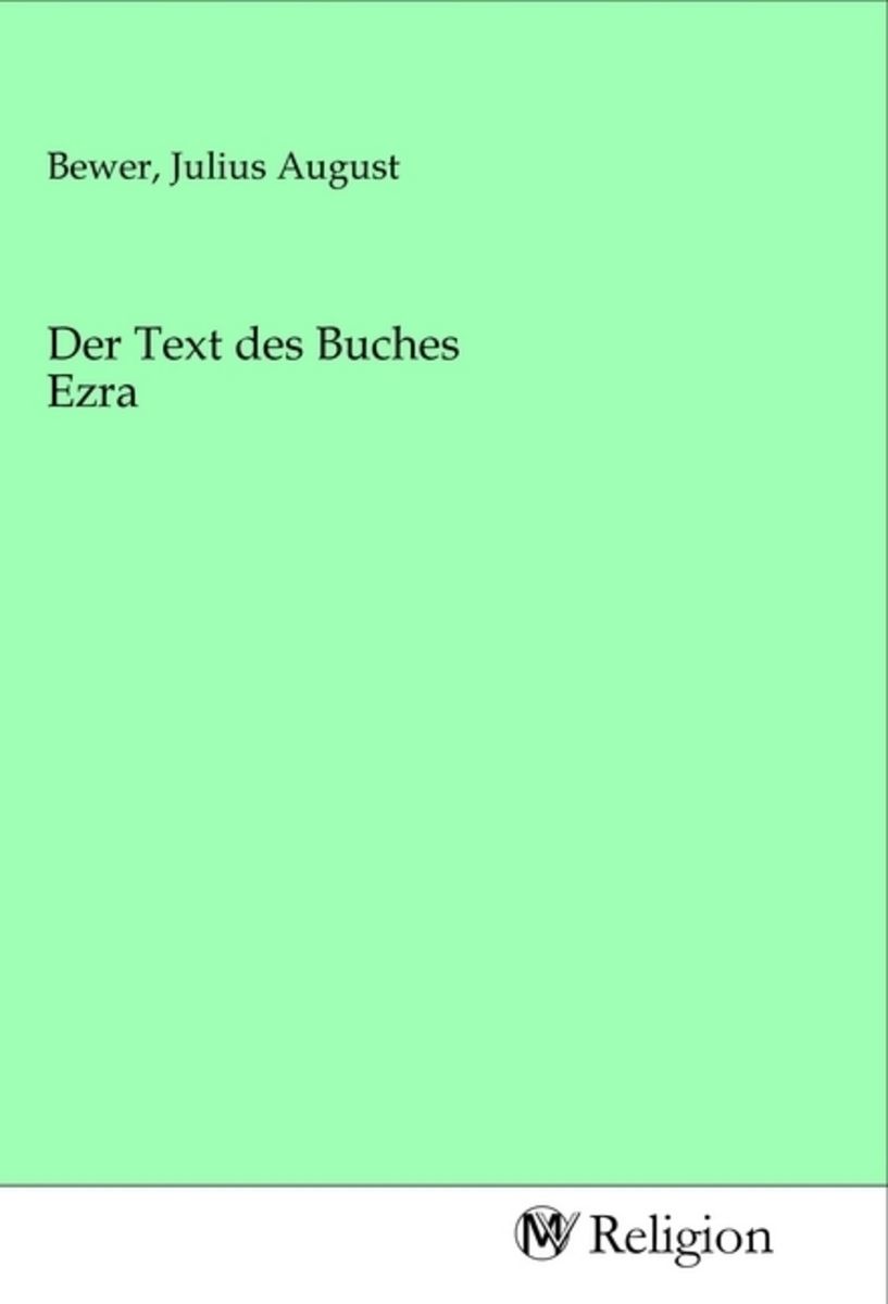 'Der Text des Buches Ezra' von '' - Buch - '978-3-96881-302-8'