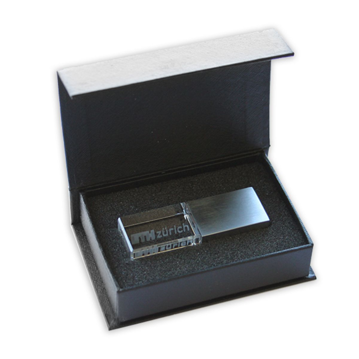 'ETH USB-Stick 8 GB Crystal LED 2D Gravur online bestellen