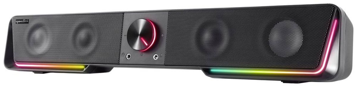 'SPEEDLINK GRAVITY RGB Stereo Soundbar, black online bestellen