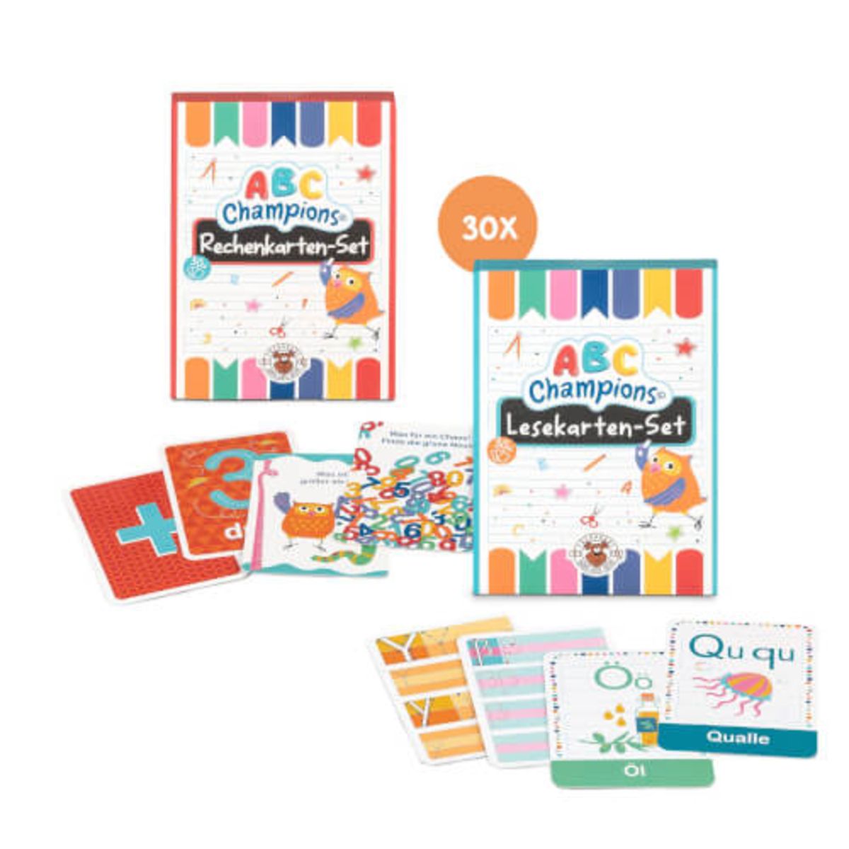 TRENDHAUS® Lernspielkarten-Sets ABC Champions