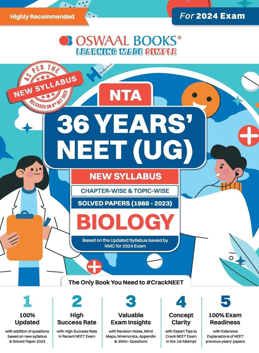 Oswaal NEET (UG) 36 Years Chapter-wise Topic-wise Solved Papers Biology ...