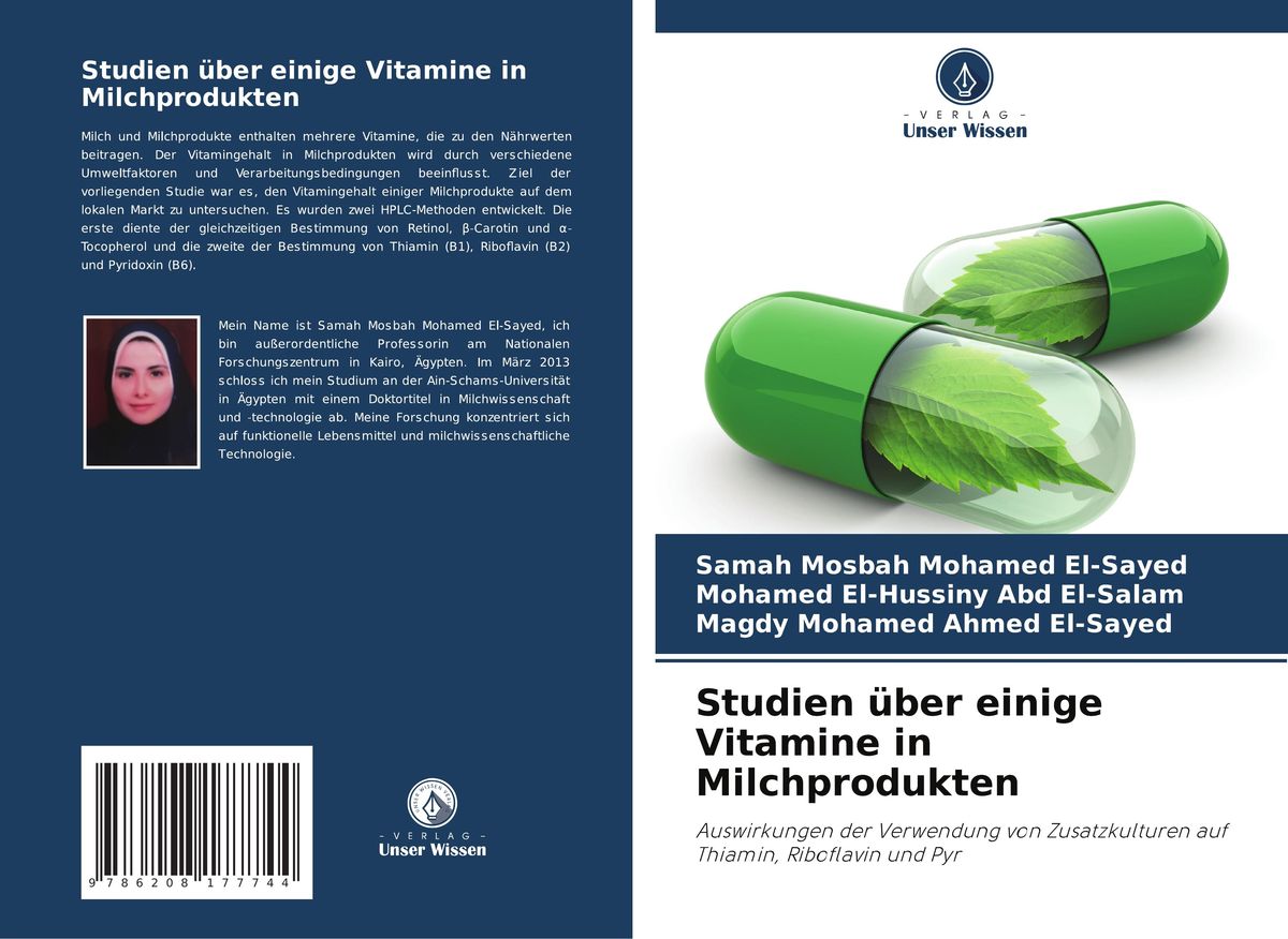 'Studien über einige Vitamine in Milchprodukten' von 'Samah Mosbah Mohamed El-Sayed' - Buch ...
