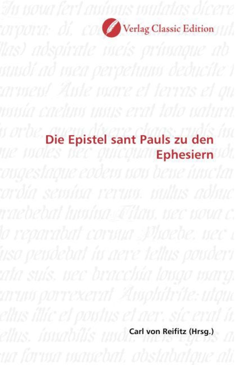 "Die Epistel sant Pauls zu den Ephesiern" online kaufen | Thalia