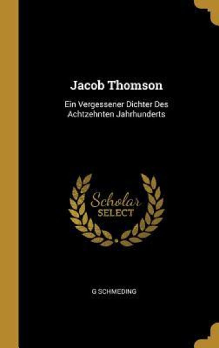 'Jacob Thomson' von 'G. Schmeding' - Buch - '978-0-270-13785-9'