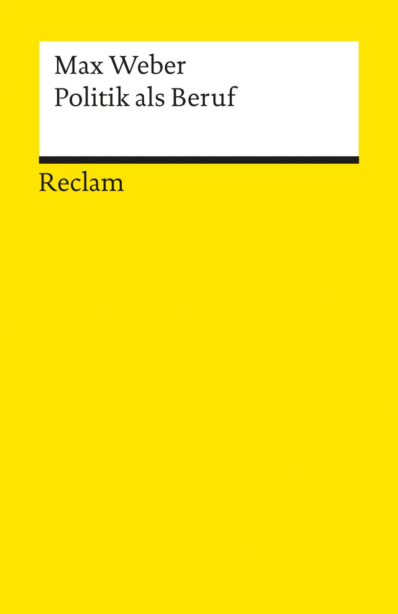 'Politik als Beruf' von 'Max Weber' - Buch - '978-3-15-008833-3'