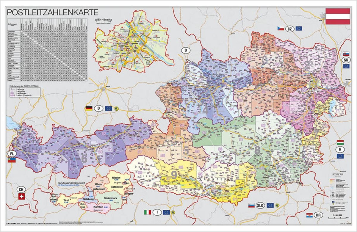 "Österreich Postleitzahlen" online kaufen