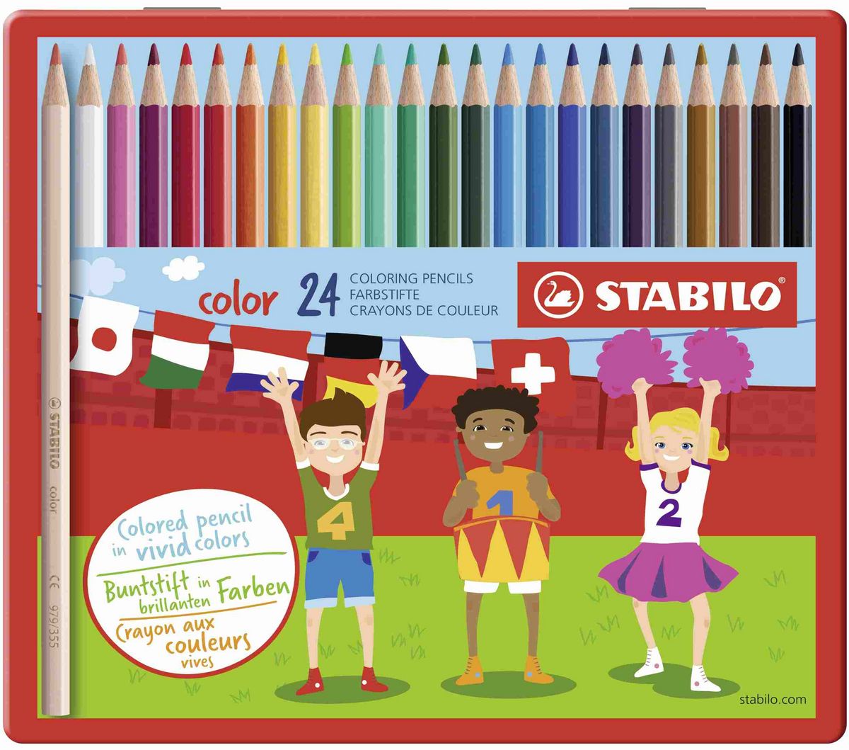 STABILO Buntstift Buntstift color, 24er Metalletui - Kindergarten ...