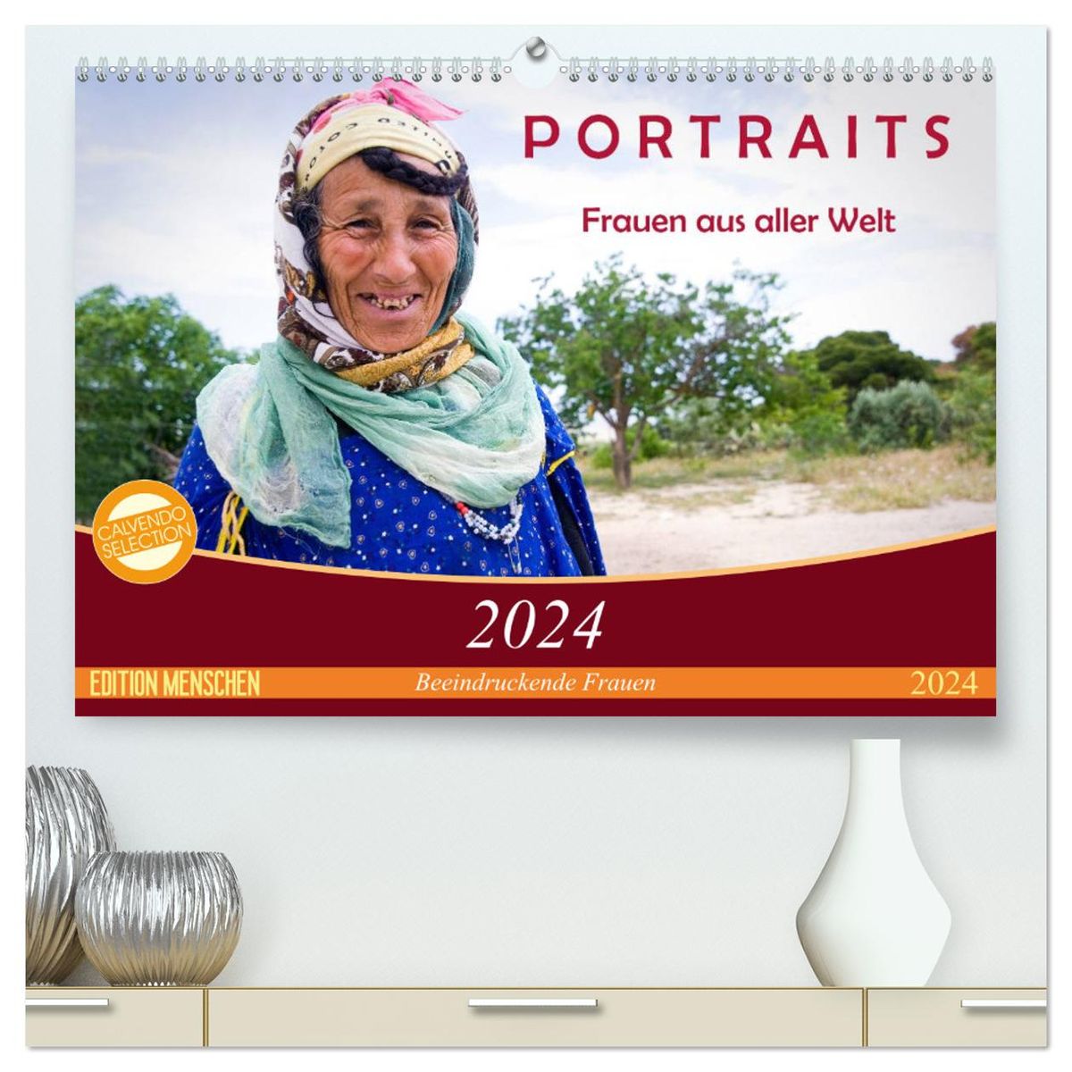 'PORTRAITS - Frauen aus aller Welt (hochwertiger Premium Wandkalender ...