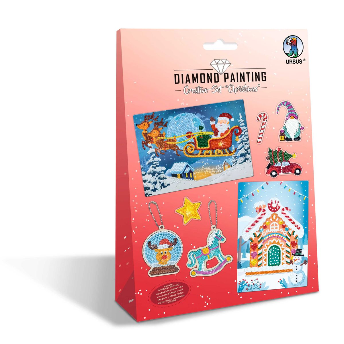 URSUS Kinder-Bastelsets Diamond Painting Creative Set, Christmas ...